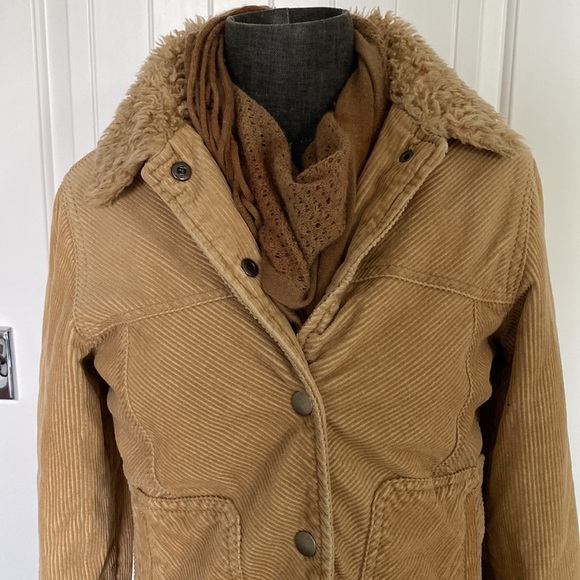 Vintage | Jackets & Coats | Vintage Corduroy Sherpa Trimmed Western ...